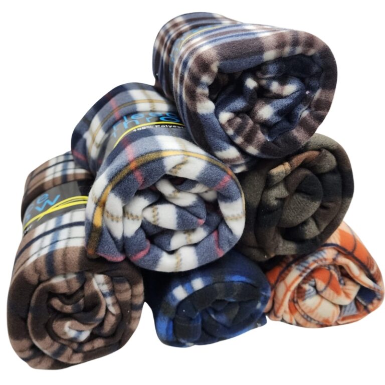 Wholesale Plaid Fleece Throw Blanket 78 X 66 in Canada | Bargains Group