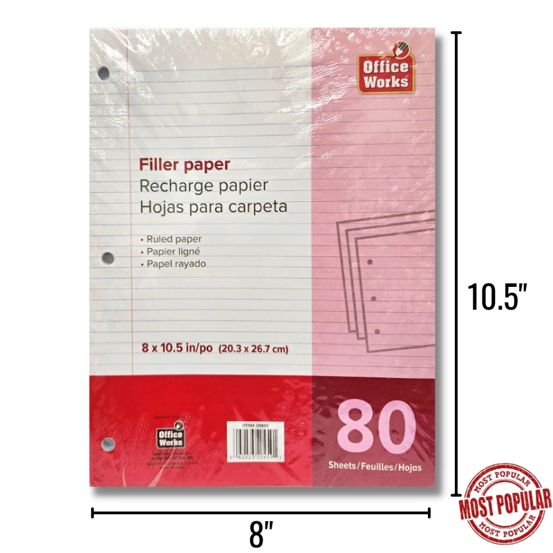 Wholesale Ruled Paper 80 sheets (8" x 10.5") in Canada | Bargains Group