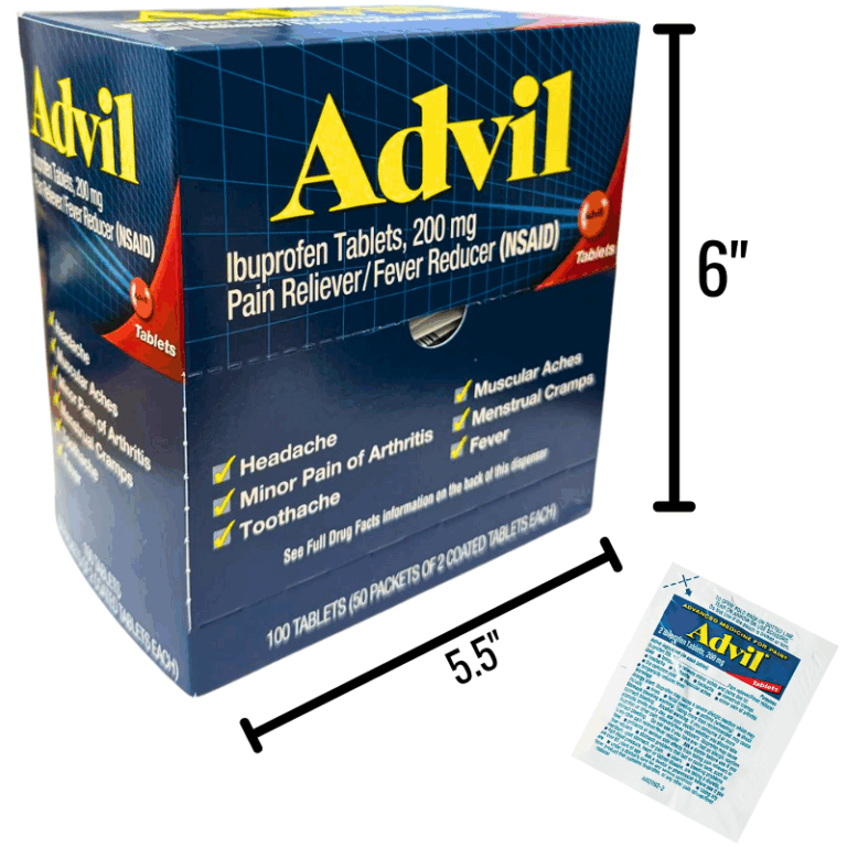 Wholesale Advil Dispenser 200 MG ( 50 x 2pks ) - Bargains Group